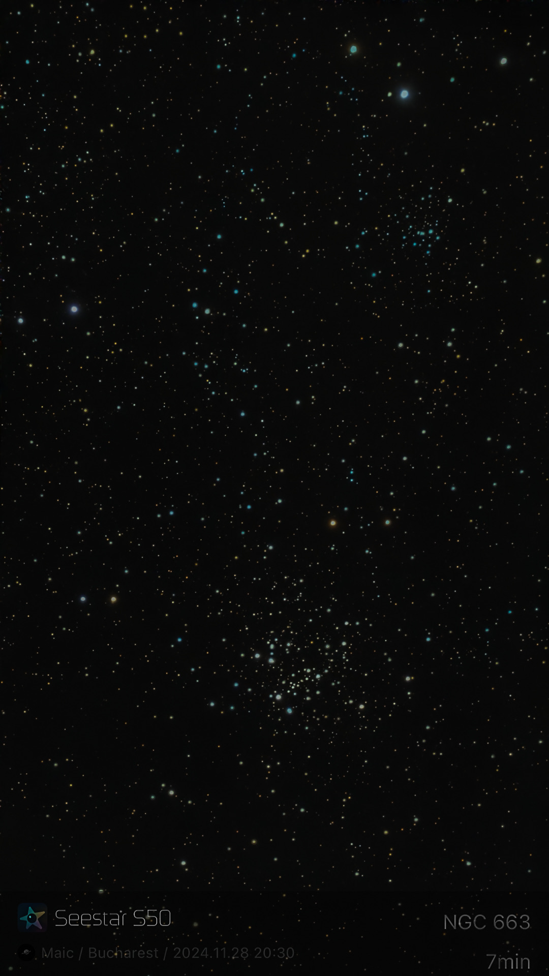 Caldwell 10 - NGC 663 is a Open Cluster in the Cassiopeia
