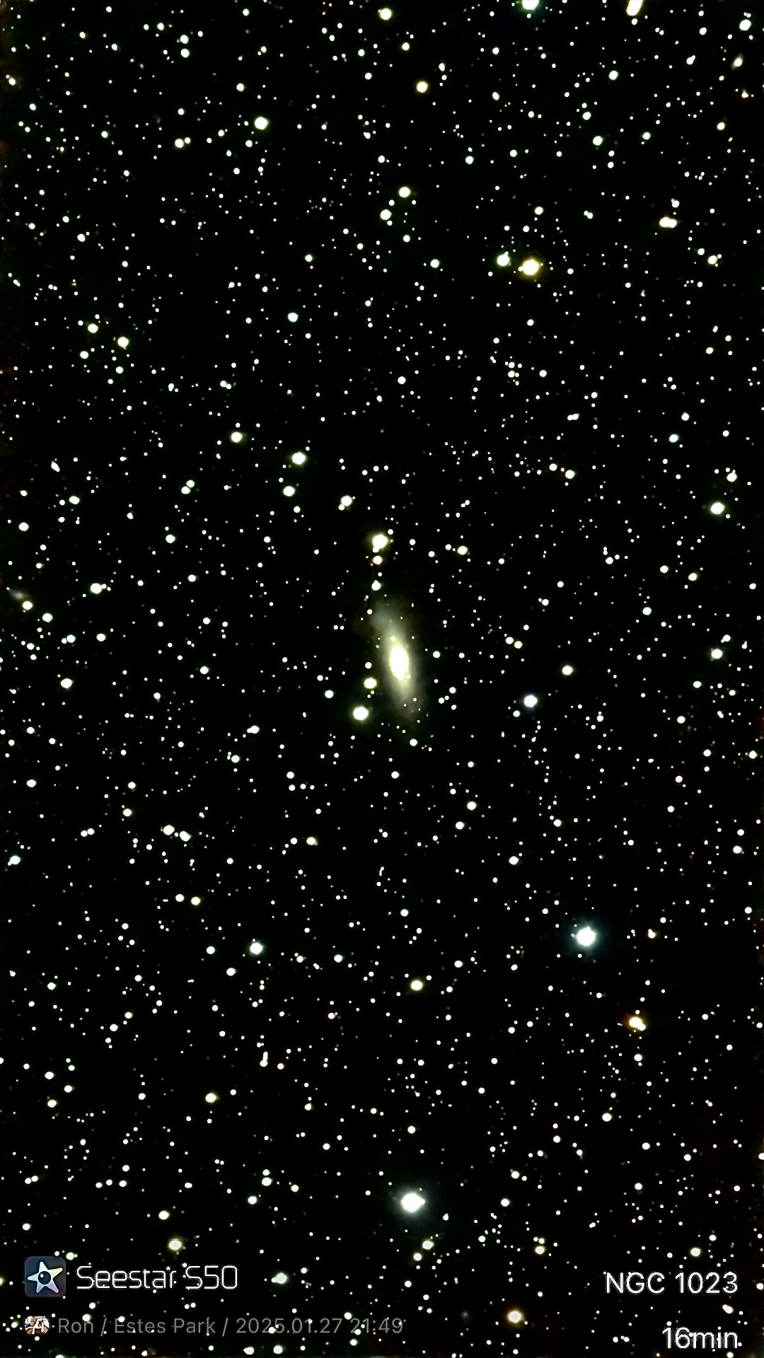 NGC 1023, 30-60 million lights years away, Bortle 3/4 sky