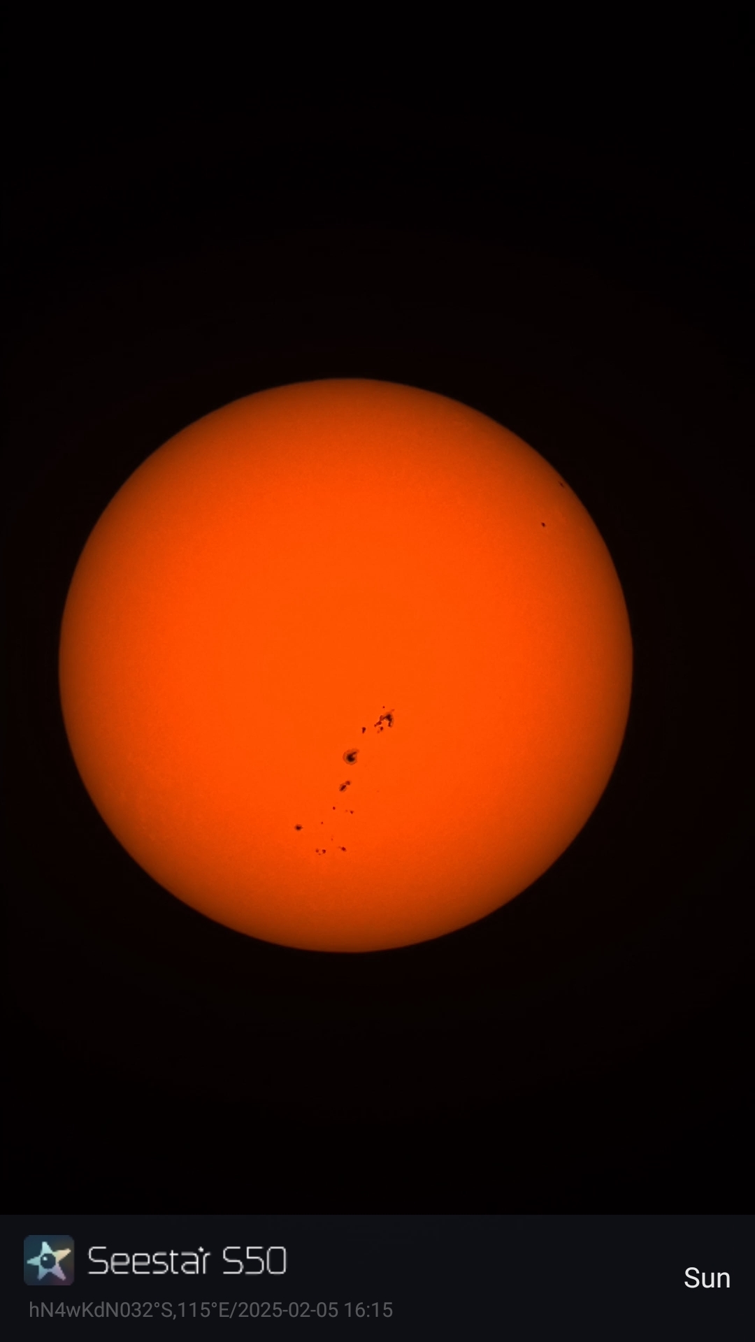 Sunspots today