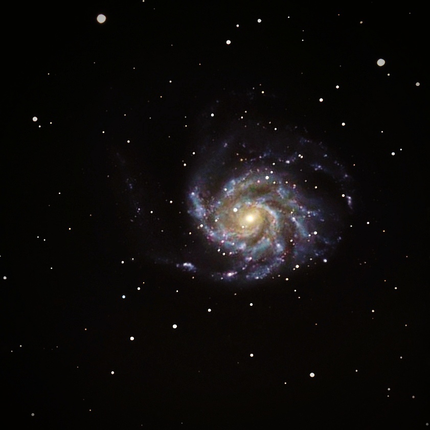 "M 101 - Pinwheel Galaxy" (in the second image, NGC 5422 can be seen in ...