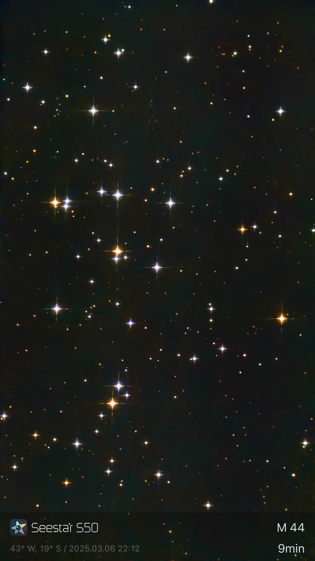 The Beehive or Praesepe open cluster in Cnc. M44, NGC2632. Using ...