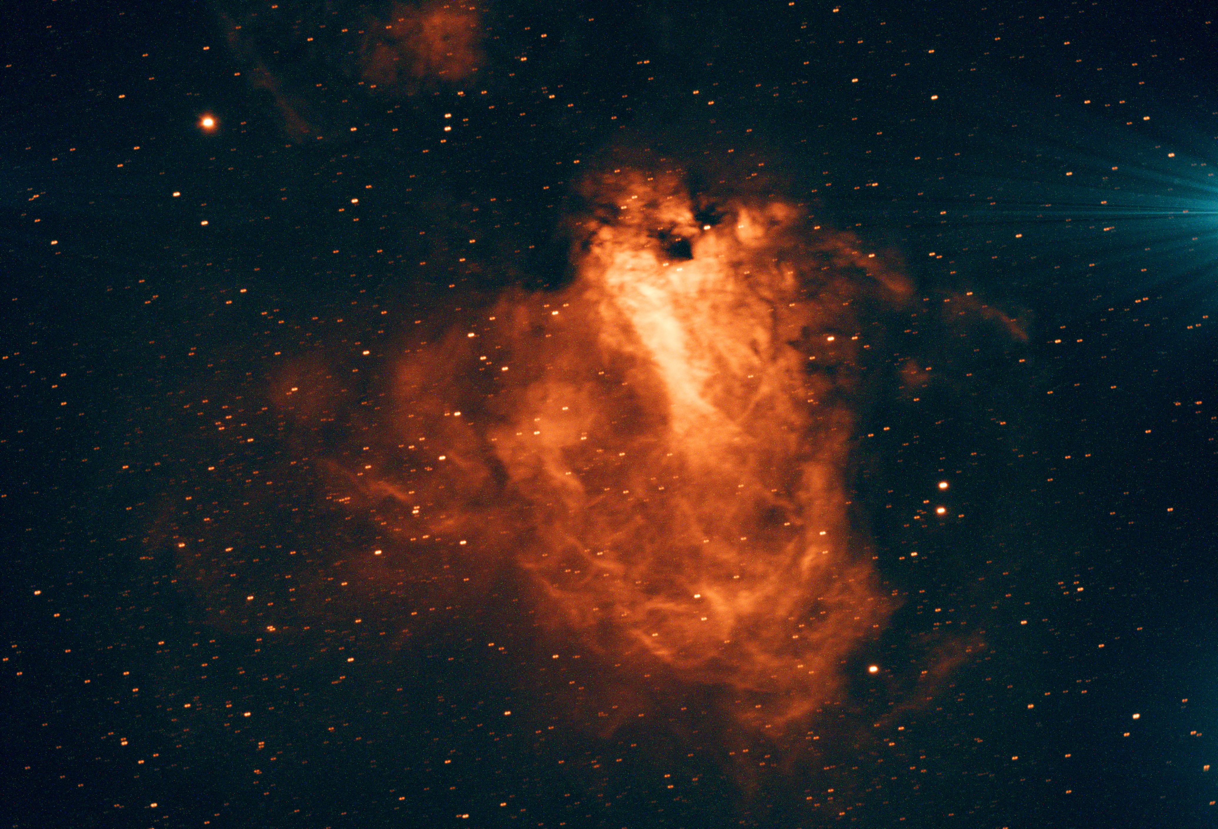 Swan Nebula taken with my 9.25 SCT using narrow band filter. Messier 17 ...
