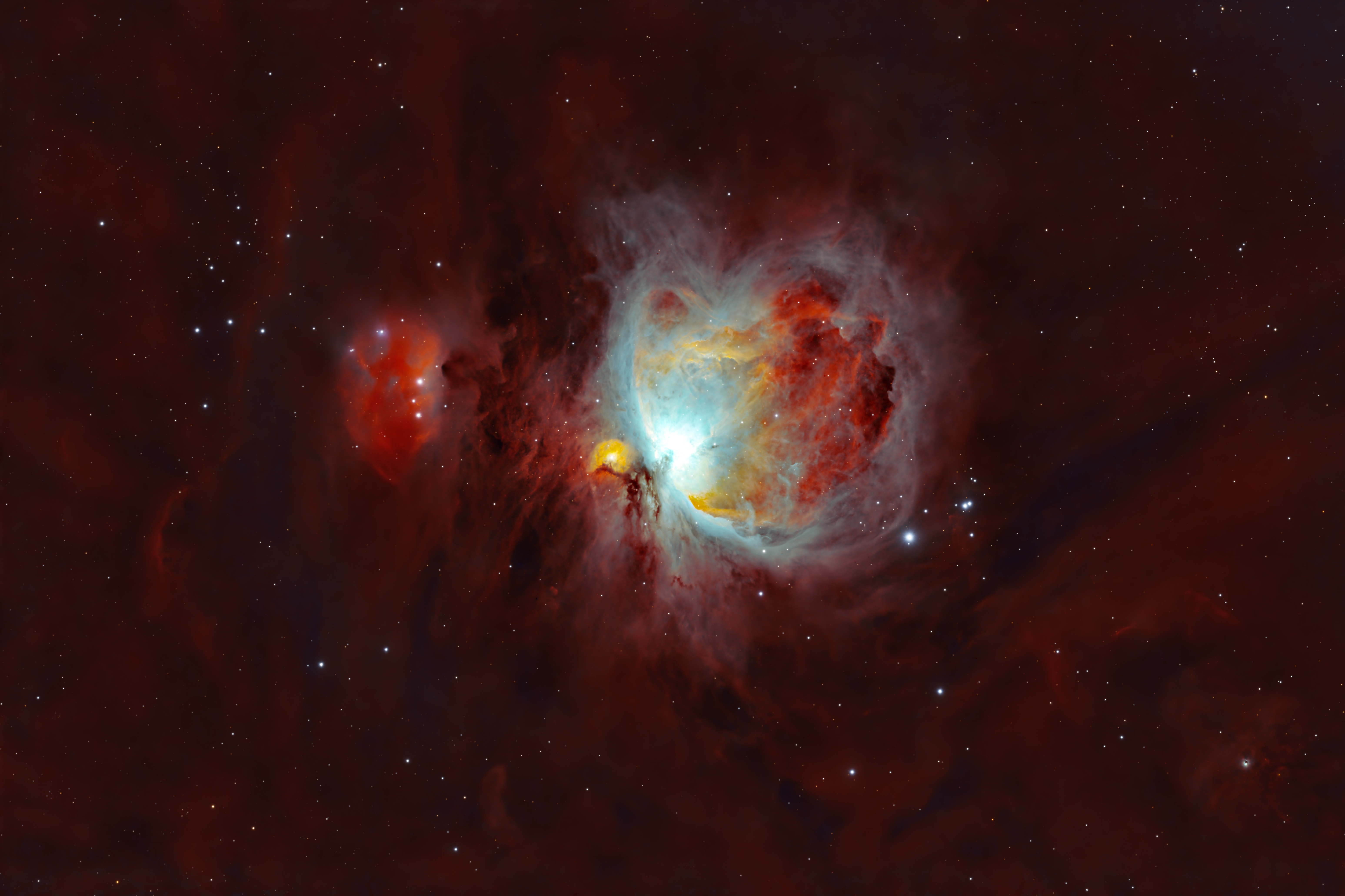 Orion Nebula in a sea of Alpha Hydrogen