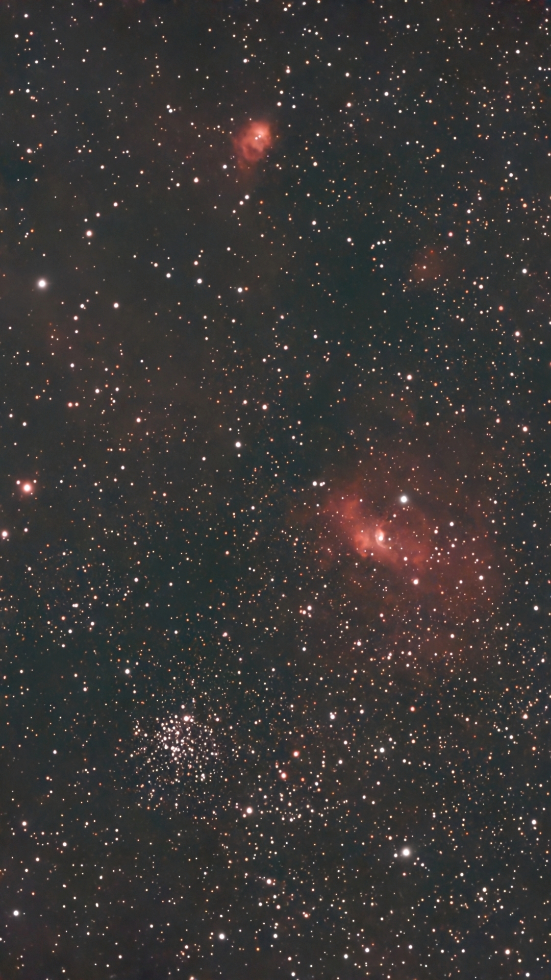 NGC 7538 Northern Lagoon Nebula NGC. 7635 Bubble Nebula M 52 Cassiopeia ...