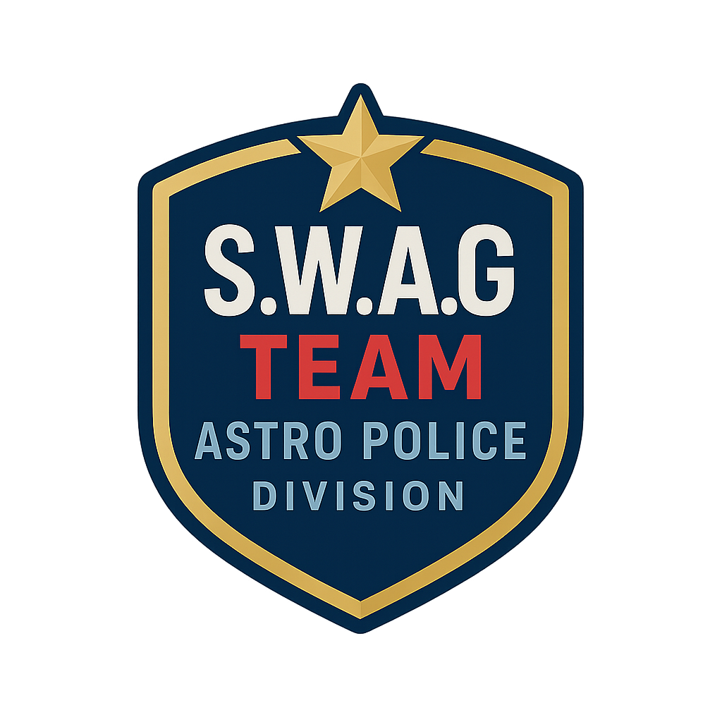 I present to you our Astro Police Division of SWAG 🚨