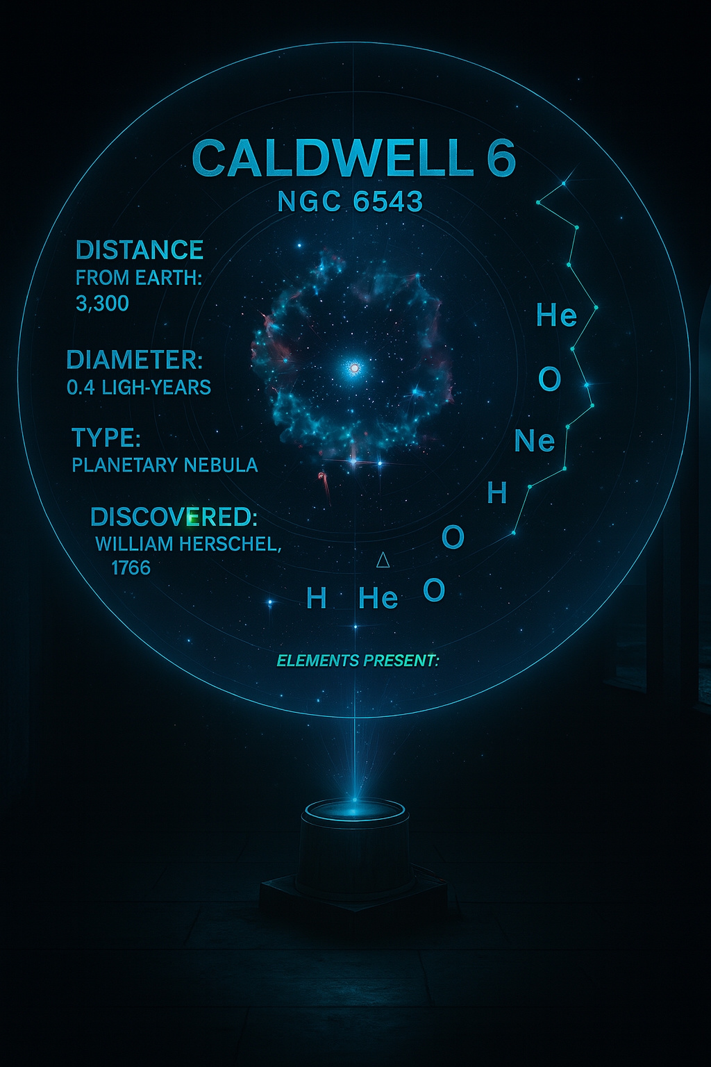 Cats eye nebula - Caldwell 6 - Ngc 6543